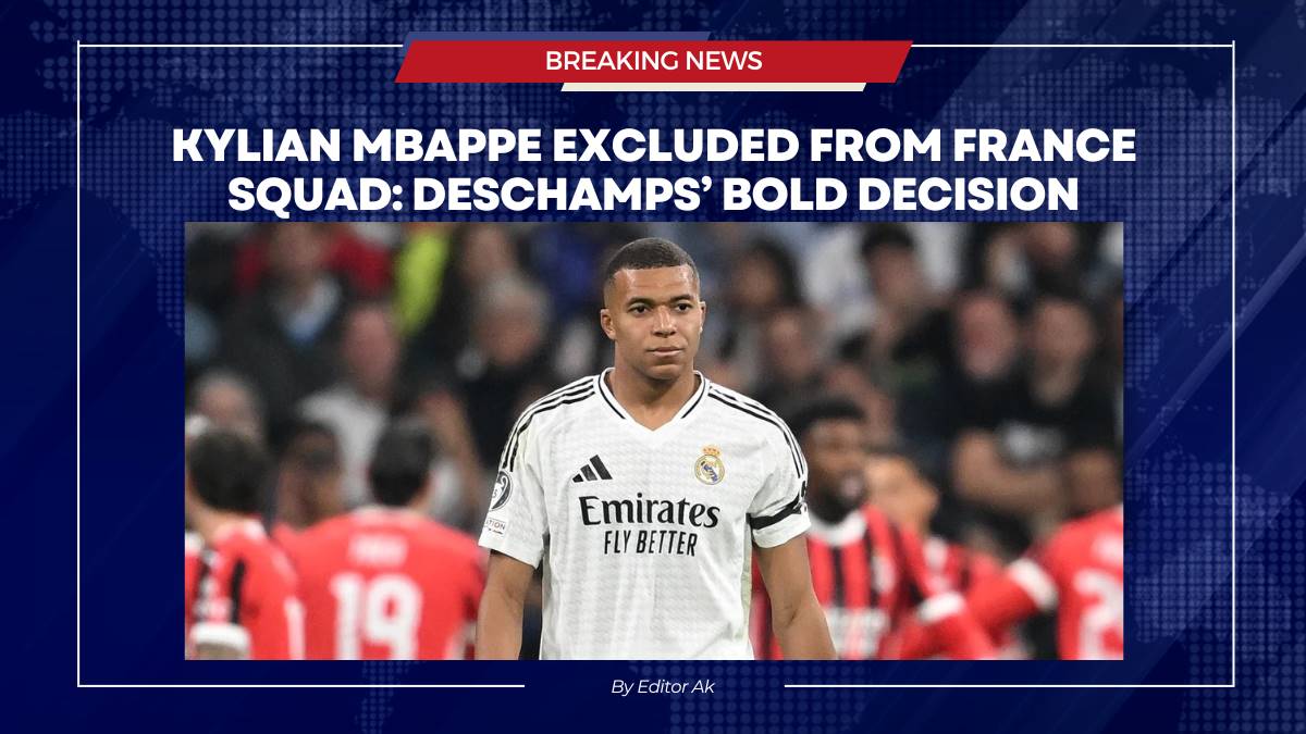 Kylian Mbappe Excluded from France Squad